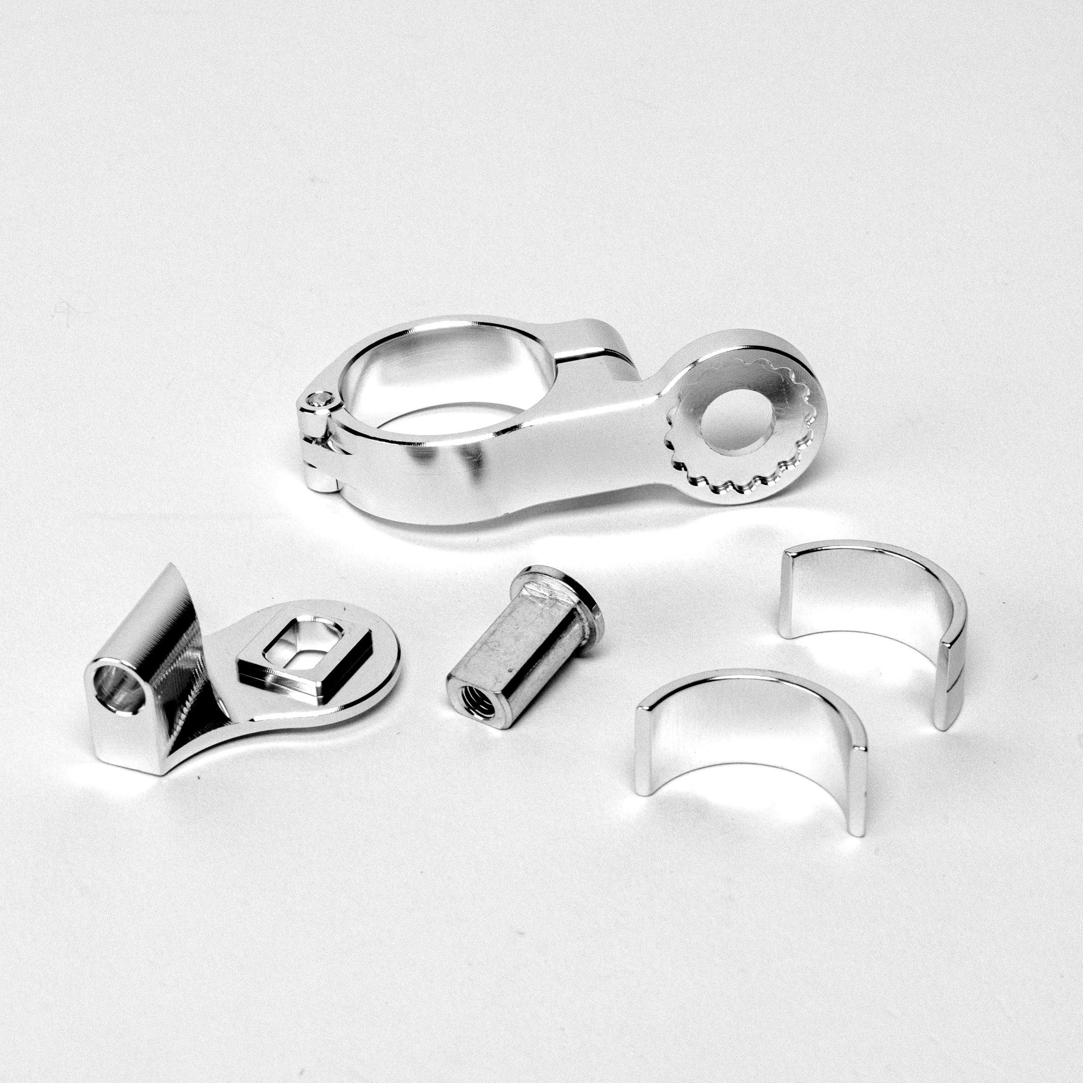 Shifter Mount - Silver Thumb Shifter Handlebar Clamp(each) – Rivendell ...