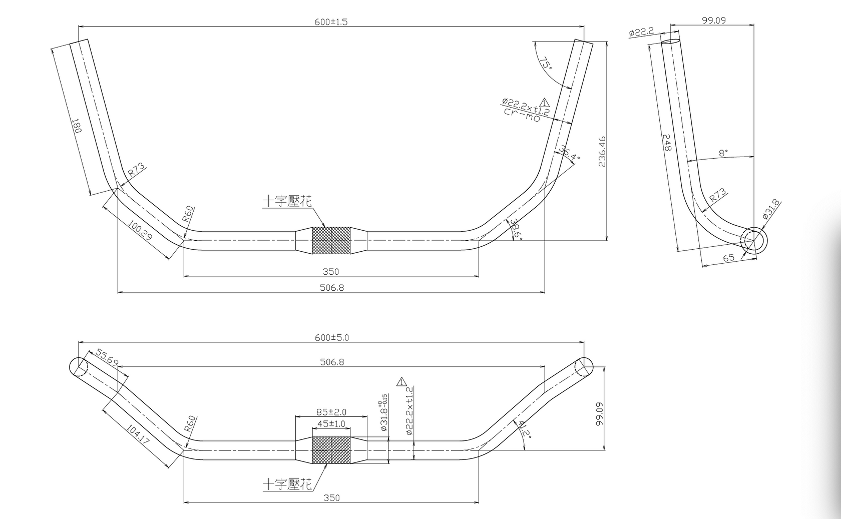 Handlebar - Tosco Bar – Rivendell Bicycle Works