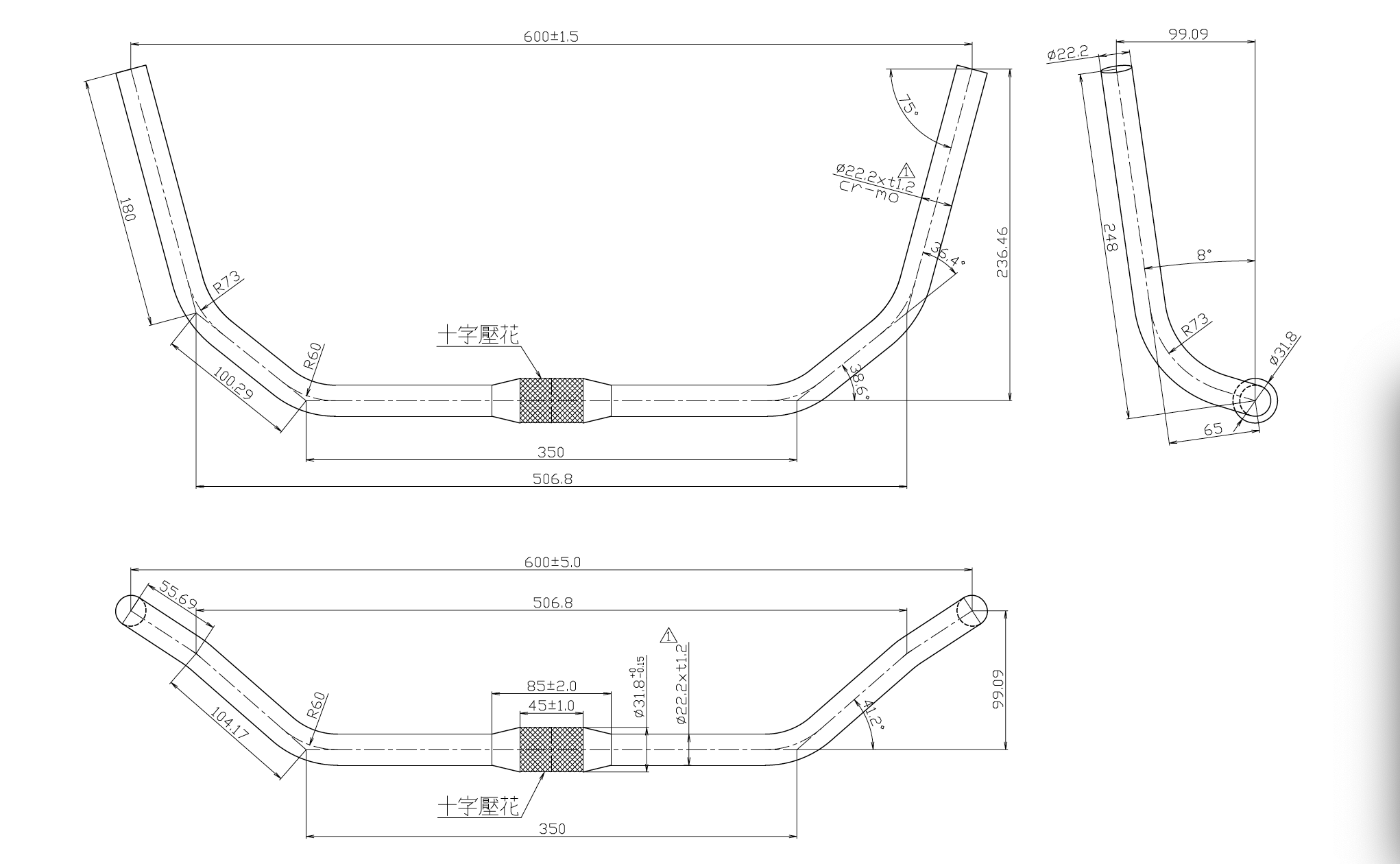Handlebar - Tosco Bar – Rivendell Bicycle Works