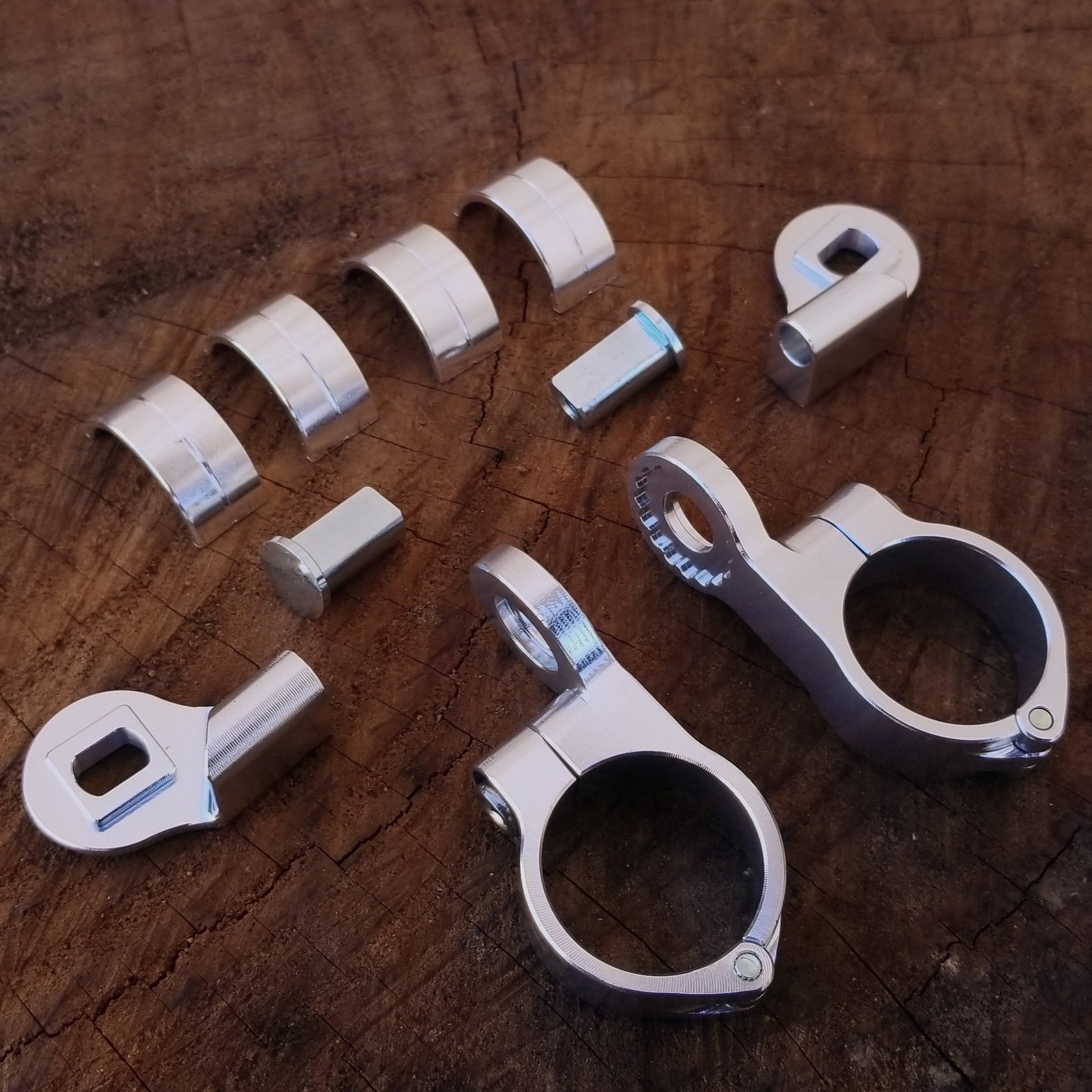 Shifter Mount - Silver Thumb Shifter Handlebar Clamp(each) – Rivendell ...